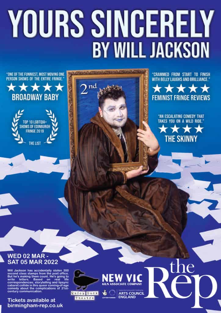 Yours Sincerely - BSL Interpreted Performance on 4 March 2022 - THEATRESIGN